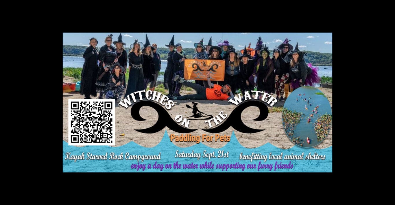Witches on the Water- Paddling for Pets in Ottawa, IL | Kayak Starved Rock